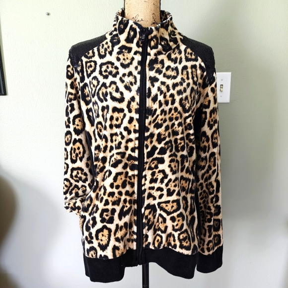 Boston Proper | Jackets & Coats | Boston Proper Leopard Print Womens ...